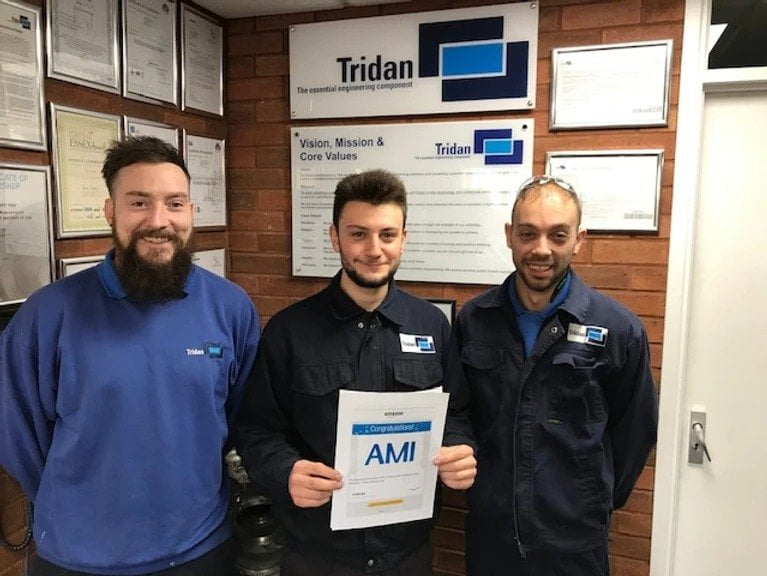 Jordan Wins Apprentice of the Month… - Tridan Engineering